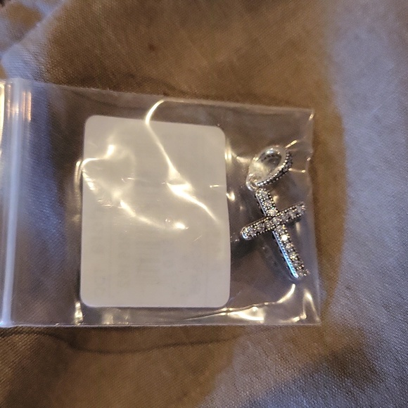 Pandora | Jewelry | Pandora Cross Pave Dangling Boxed Bagged Sealed ...